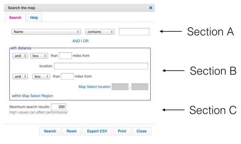Map Location Search & Export List - Blog