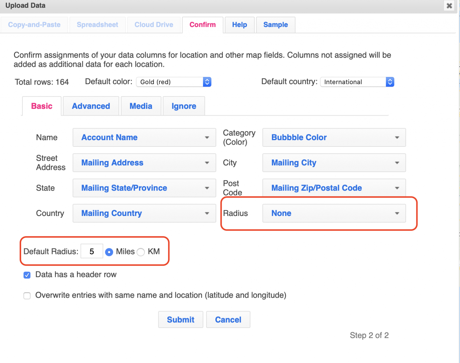 Radius map: Upload circles on a map from spreadsheets - Blog