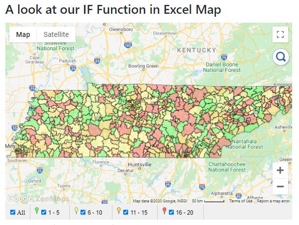 How to Use the IFS Function to Assign Colors in ZeeMaps - Blog