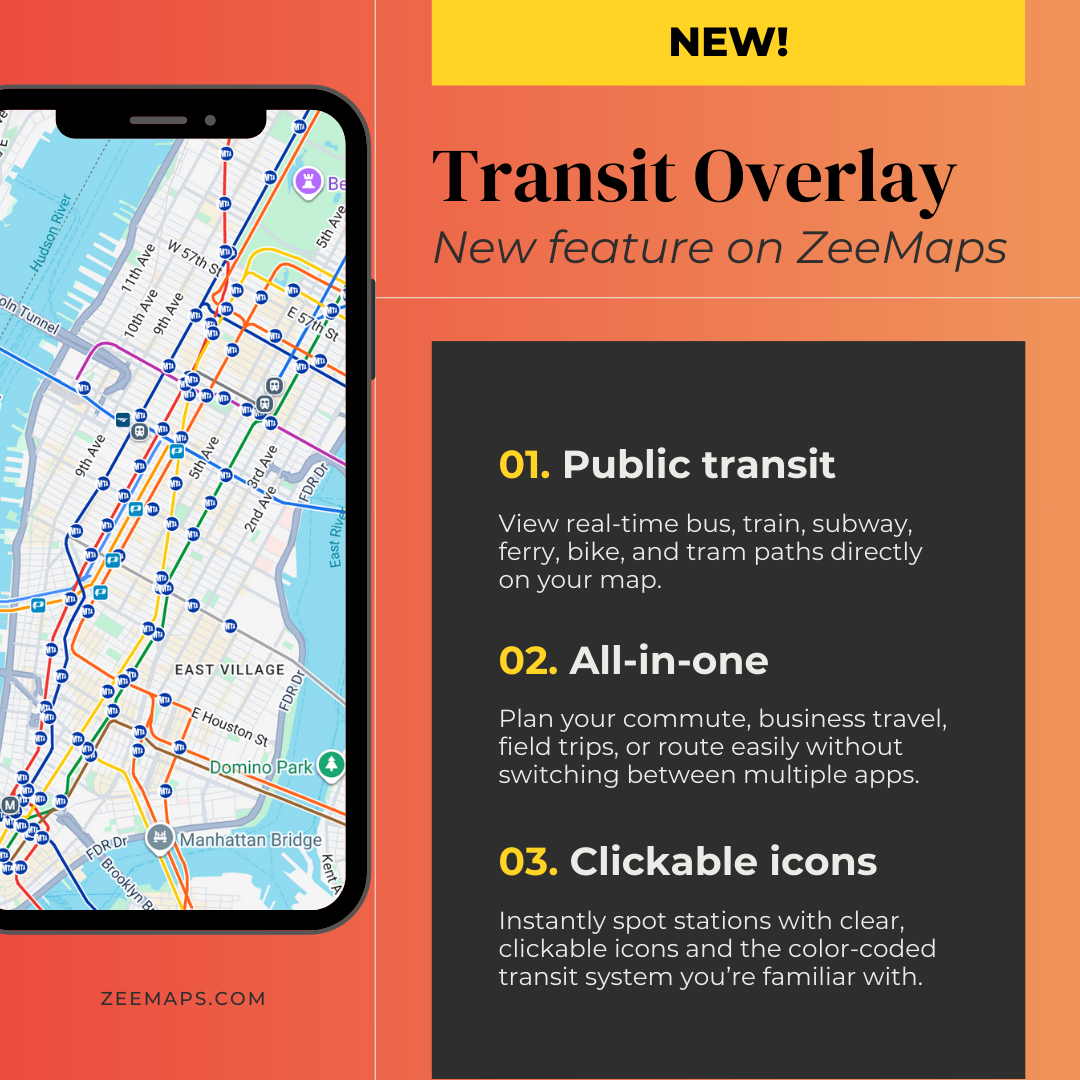 Add Public Transit Overlay to Your Custom Map - Blog