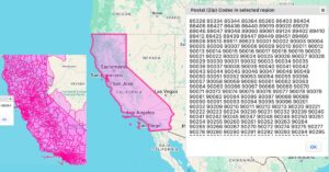 California Zip Codes Map - Gallery