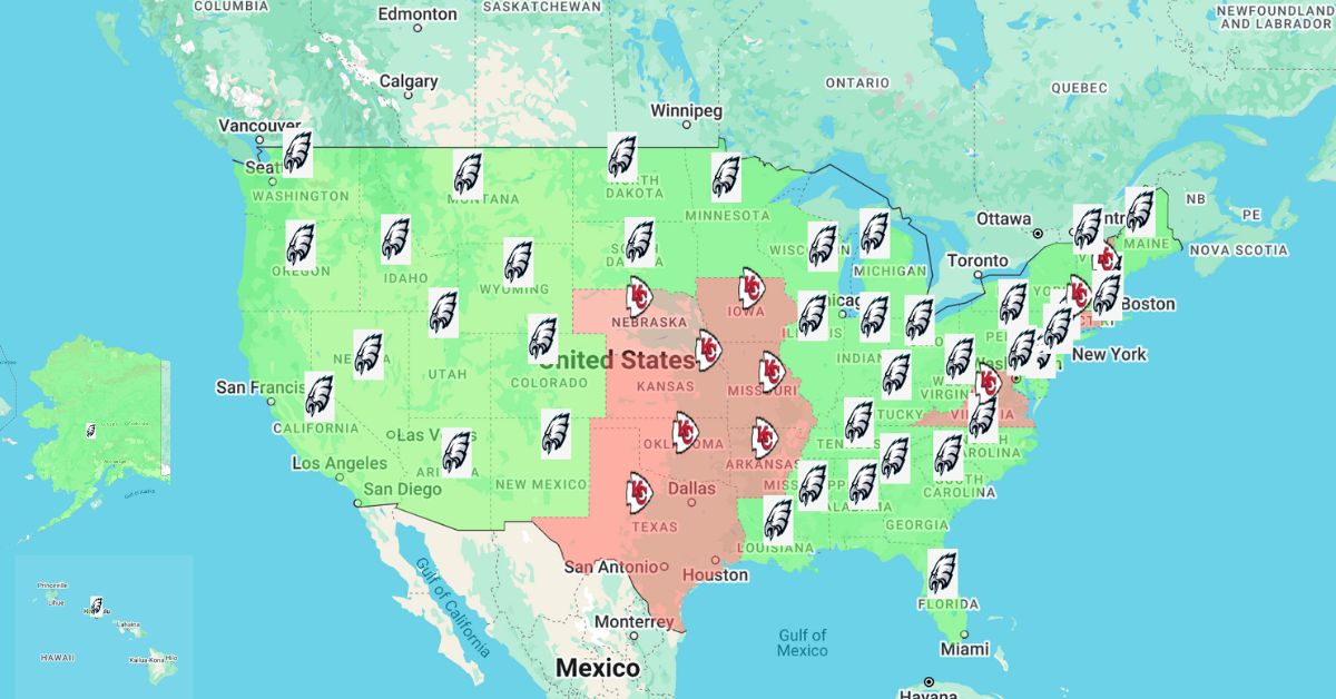 Super Bowl LIX Map: Who is America Rooting For? - Gallery